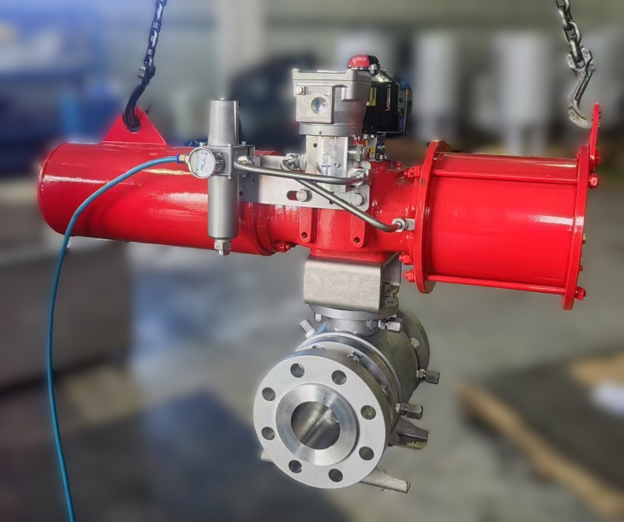 Pneumatic Scotch Yoke Trunnion Ball Valve – MIWIVAL